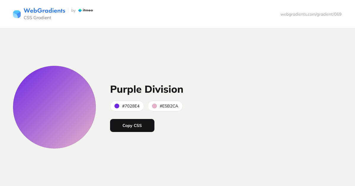 Purple to Pink Linear Gradient CSS Background — Purple Division ...
